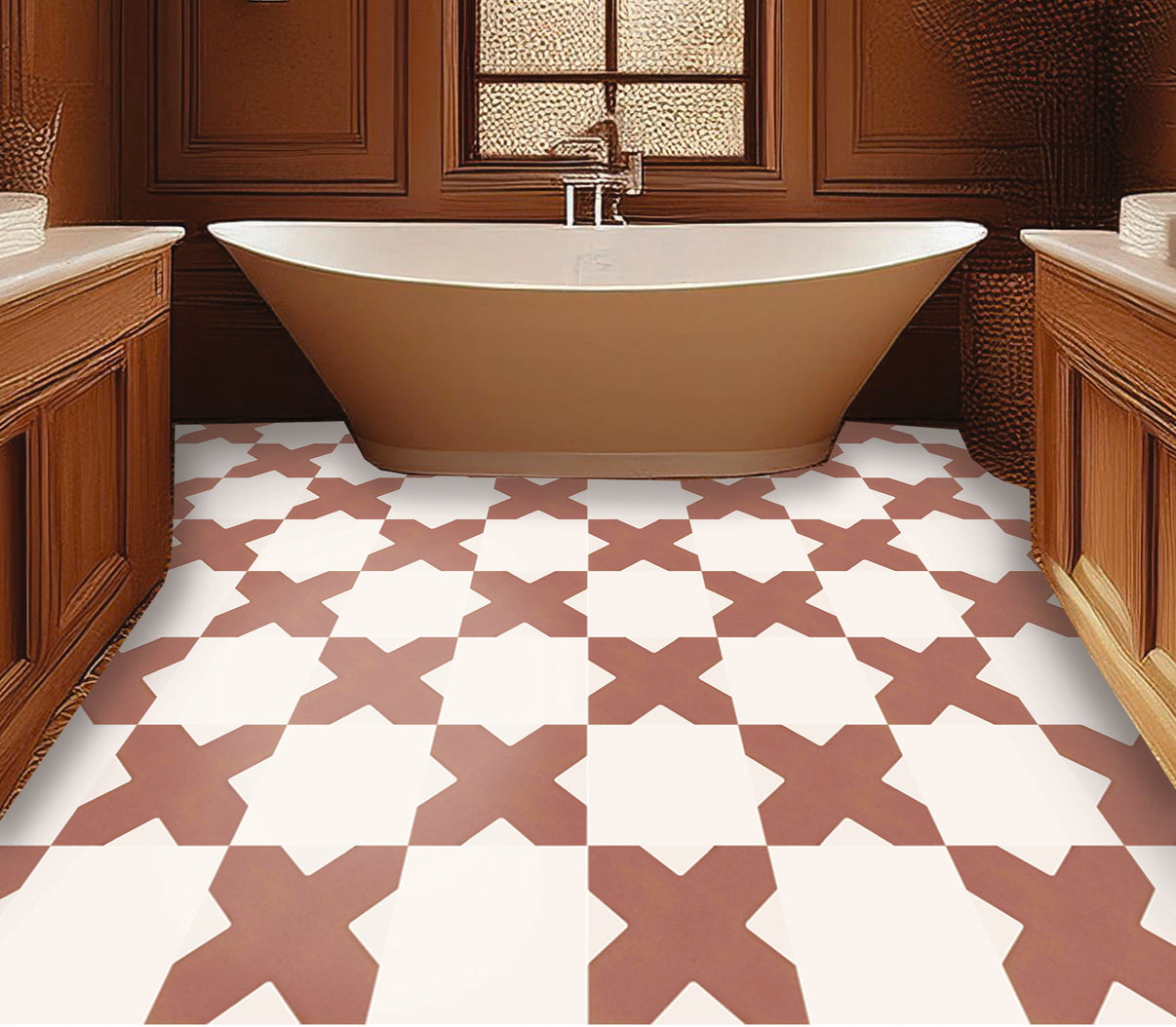 Capri Premium Peel and Stick Floor Tile Stickers | Removable, Renter f ...