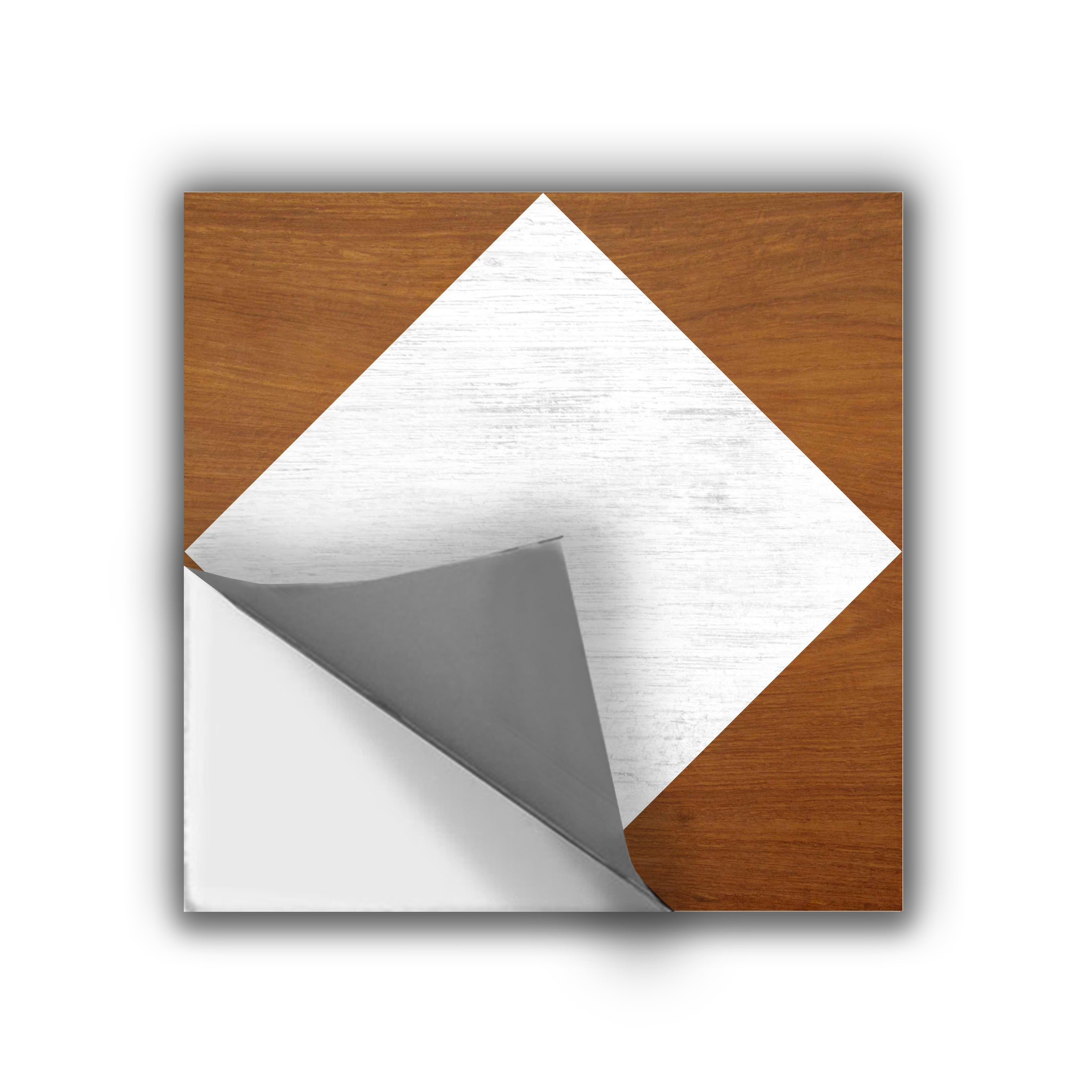 Diamond Tan Wood Diamond Peel & Stick Tile – Bleucoin