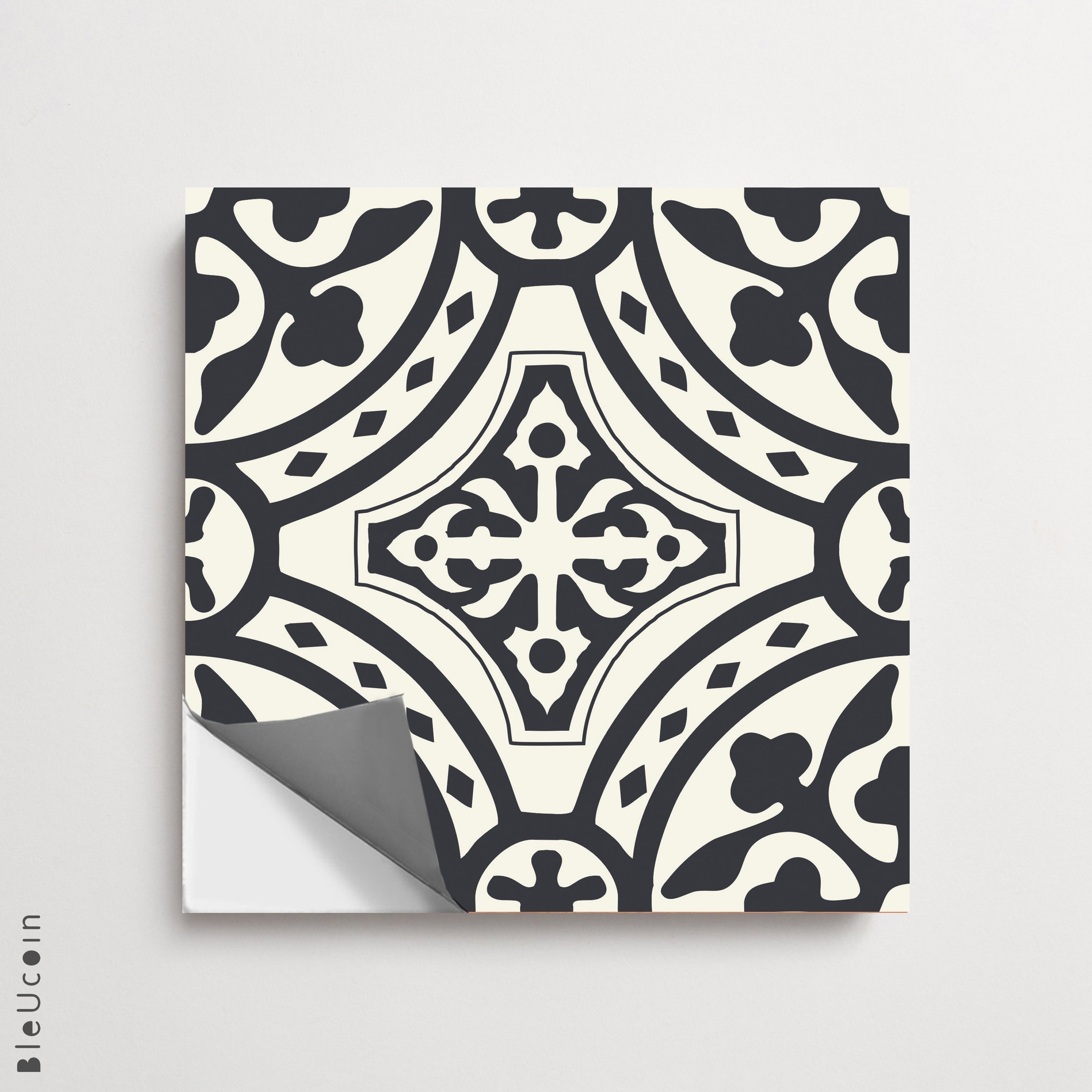 Loures Grey Premium Peel and Stick Floor Tile Stickers | Removable, Re ...