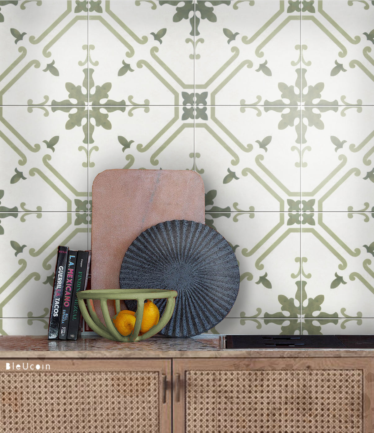 Prescott Olive Peel & Stick Tile – Bleucoin
