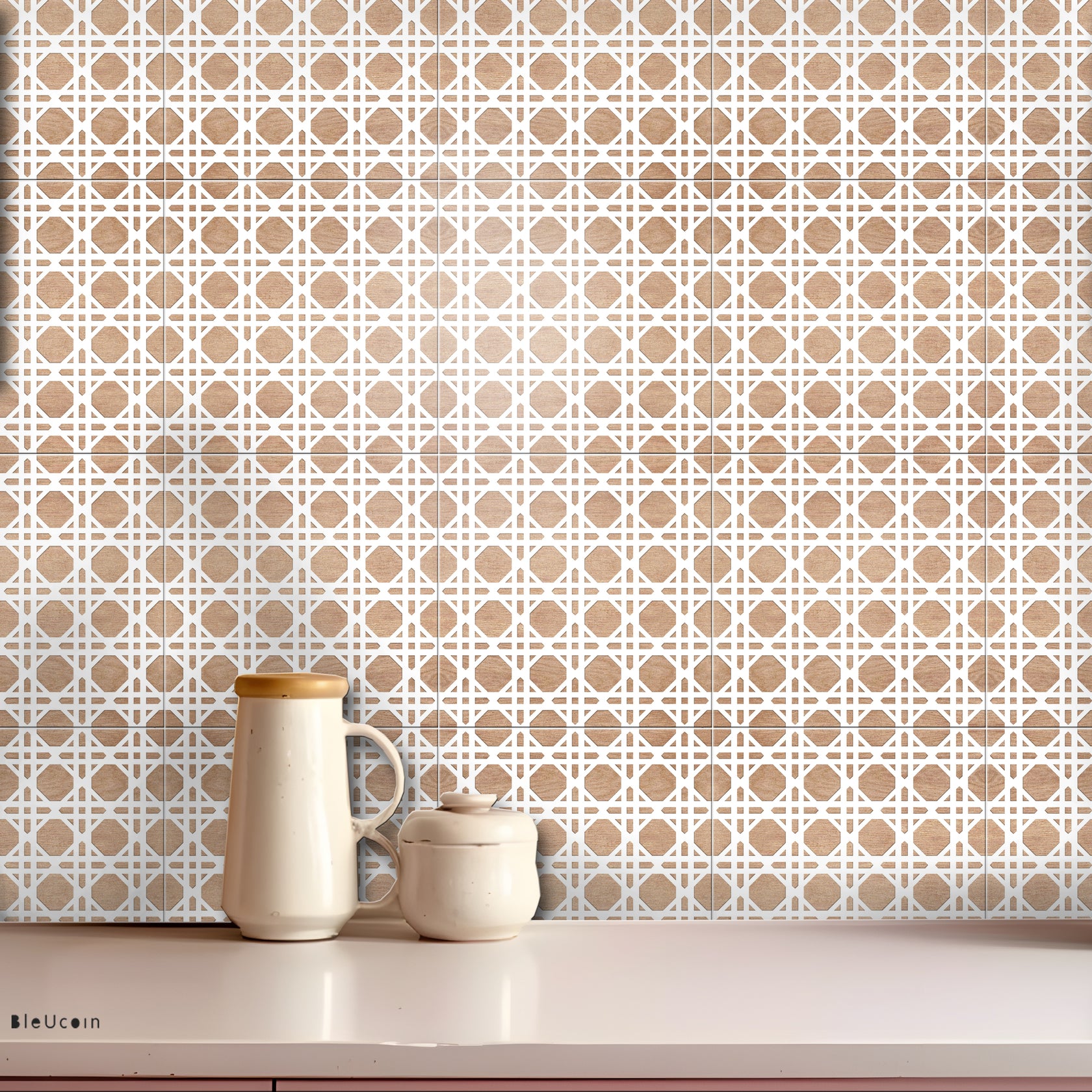 Rattan Peel & Stick Tile – Bleucoin