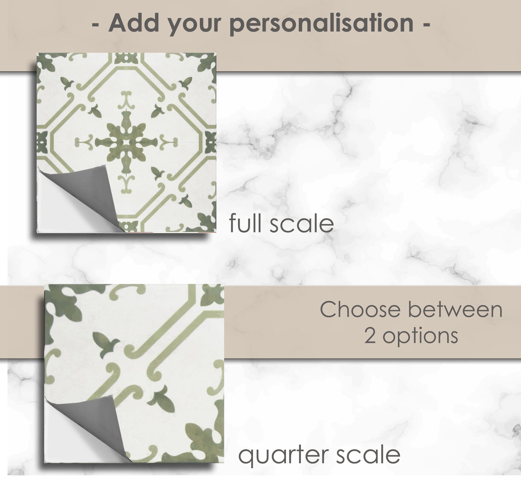 Prescott Olive Peel & Stick Tile – Bleucoin