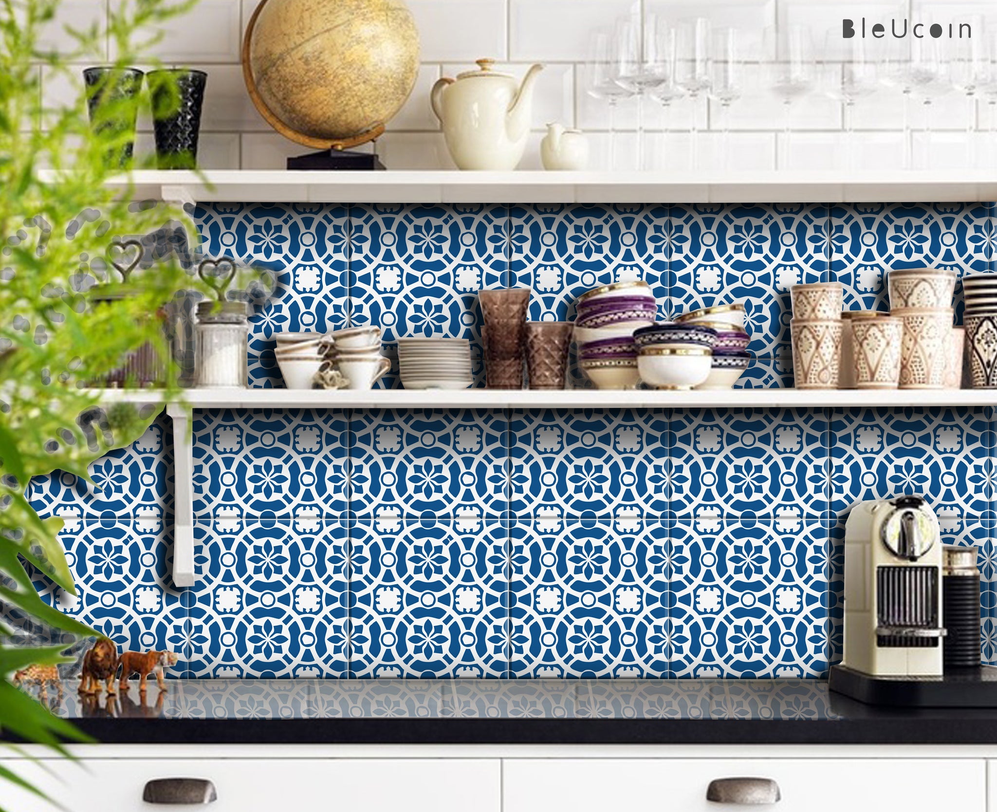 Jaipur Ink Peel & Stick Tile – Bleucoin